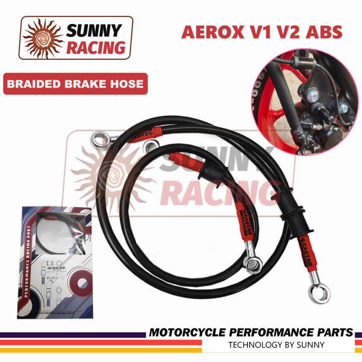 Braided Brake Line Hose AEROX V1 AEROX V2 ABS | Lazada PH
