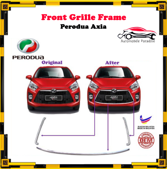 Perodua Axia - Front Grille Frame / Chrome ( SE & Advance 2014 - 2016 ...