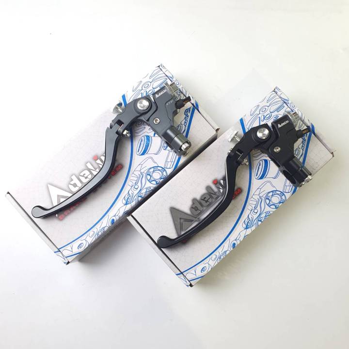 มือครัชสาย+ปะกับ (Adelin) ทรงอิตาลี (AX07) ซ้าย สีดำ สีเทา | Lazada.co.th