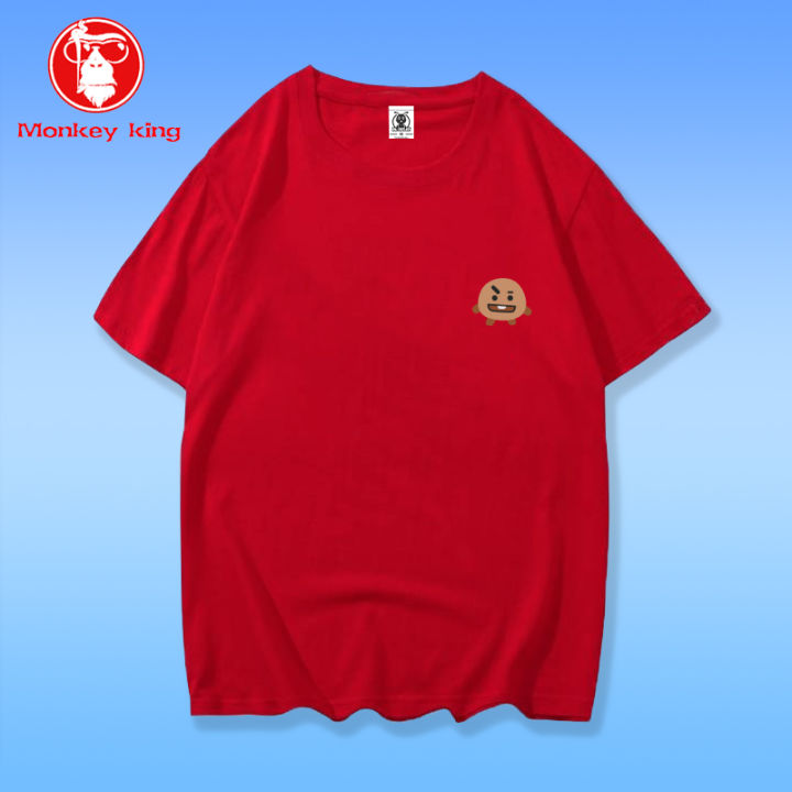 MONKEY KING ACS172-M tshirt for men korean loose teen oversize tops on ...