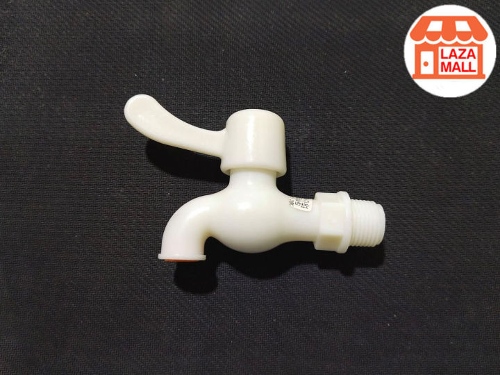 [ BIb Tap Kepala Pipe AIR ] 1/2" PVC Bib Water Tap White Kitchen ...