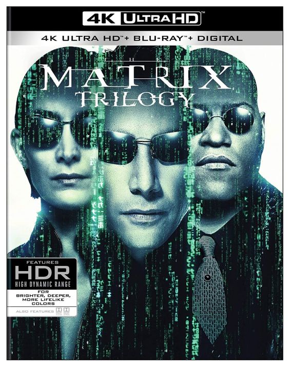 The Matrix Trilogy Box Set 4K UHD Ultra HD + Blu-ray [Original, US ...