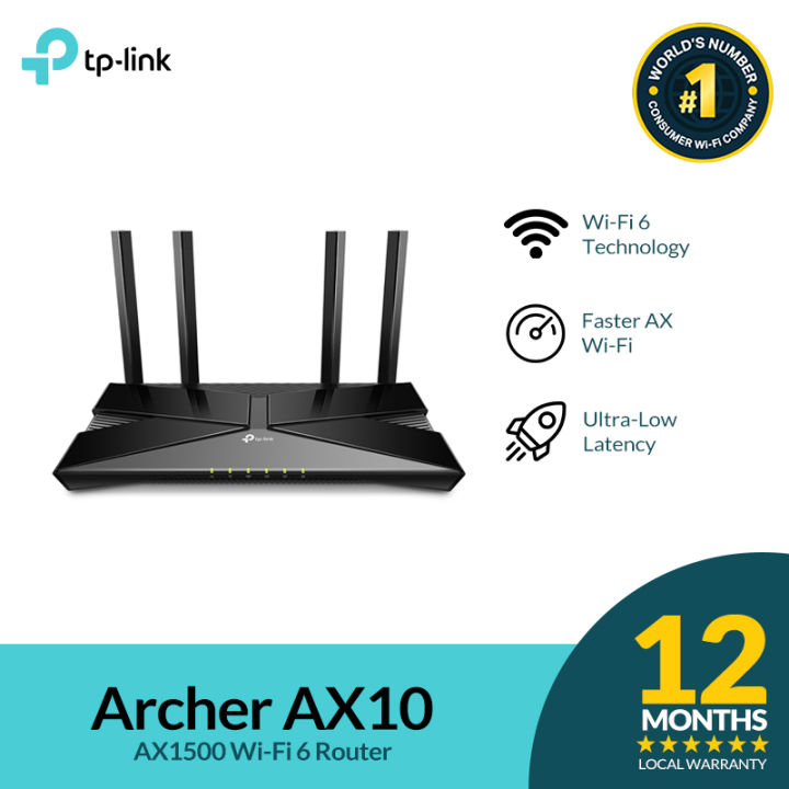 Tp-Link Archer AX10 AX1500 Wi-Fi 6 Router Faster AX Wi-Fi Ultra Low ...