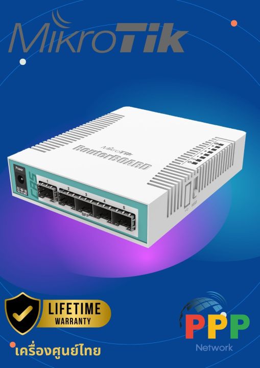 Mikrotik CRS106-1C-5S Cloud Router Switch | Lazada.co.th