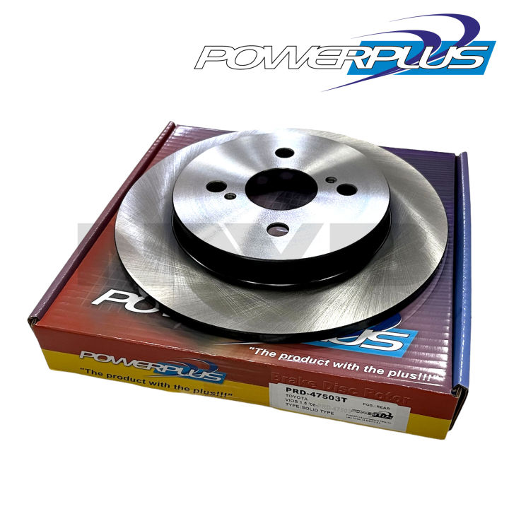 Powerplus Brake Disc Rotor Rear for Toyota Vios 1.5 2008-2015 (1pc ...