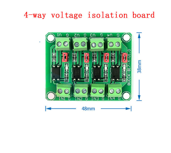 817 Optocoupler 4-Way 8-Way Voltage Isolation Board Voltage Control ...