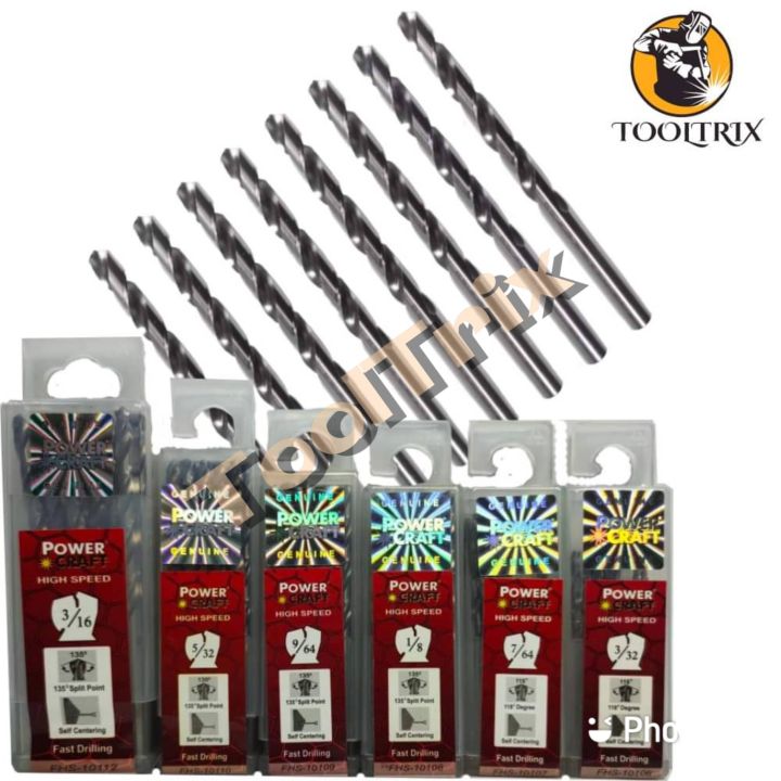 Power Craft ORIGINAL HSS Drill Bit Heavy Duty (Sold per tube) | Lazada PH