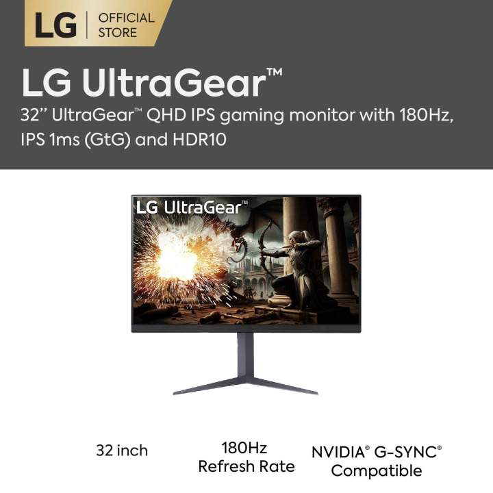 Brand dealer subsidy LG 32"32GS75Q IPS QHD 180Hz 1ms HDR10 NVIDIA G ...