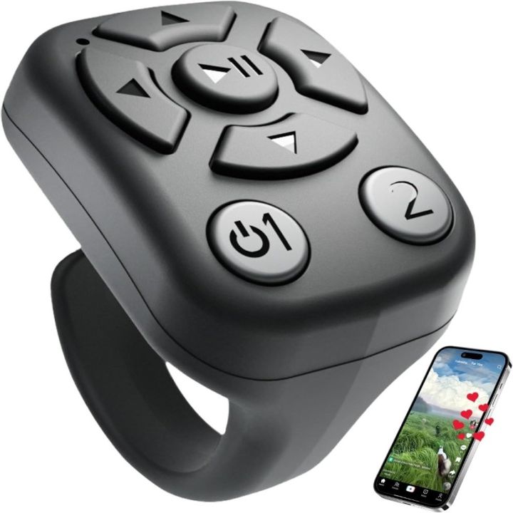 RUMMAGE Wireless Design APP Scrolling Ring Fingertip Control Bluetooth ...