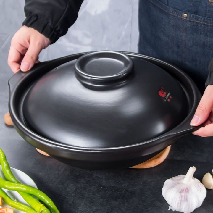 Kangshu Ceramic Casserole Wide mouth Large diameter Casserole High ...