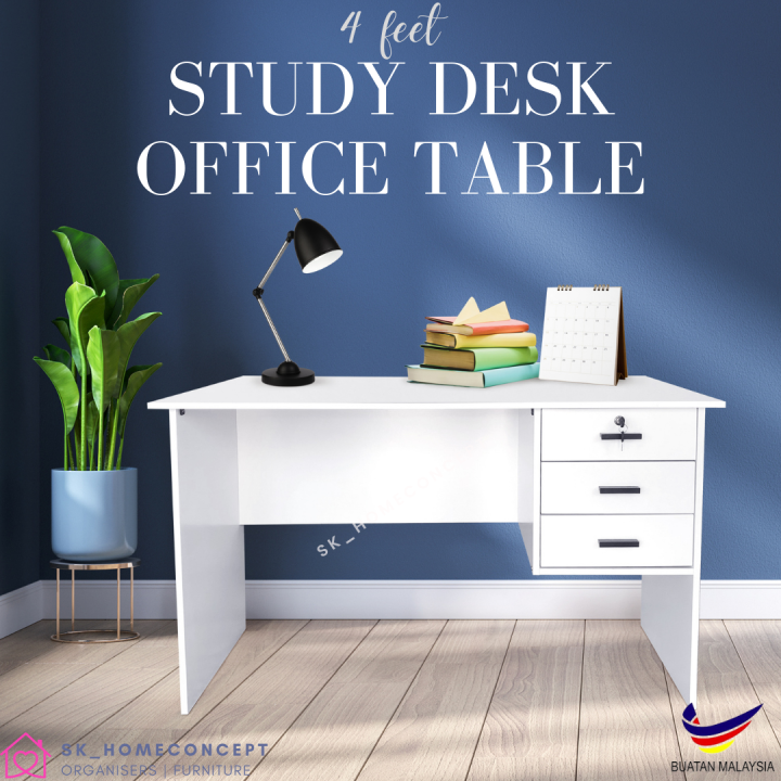 4FT OFFICE DESK WITH DRAWER | STUDY DESK | MEJA BELAJAR | MEJA TULIS ...