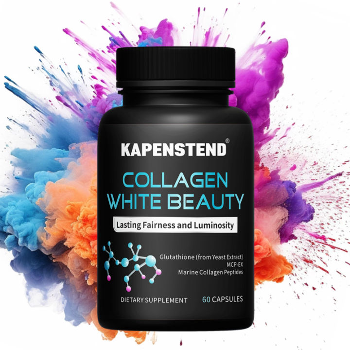Collagen Whitening Capsules, with Vitamin C, E - Reduce Wrinkles ...