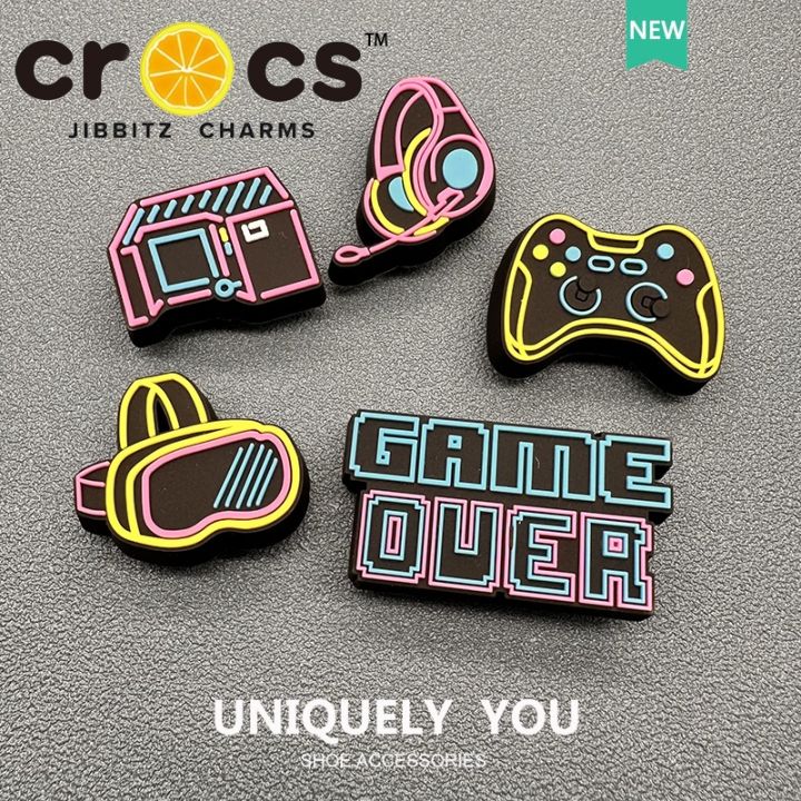 jibbitz cross แท้ หัวเข็มขัด รูปการ์ตูนผู้เล่นเกม สุดพิเศษ สําหรับตก ...