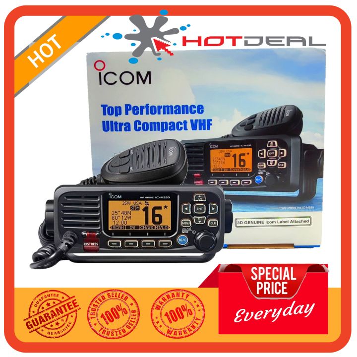 Mobile rig Icom M330 Marine VHF TRANSCEIVER | Lazada