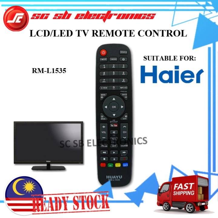 HAIER LCD/LED TV REMOTE CONTROL HUAYU RM-L1535 | Lazada