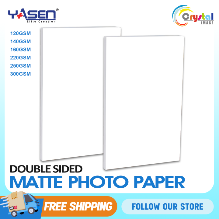Yasen Double Sided Photo Paper A4 Size 20 Sheets 120 | 140 | 160 | 220 ...