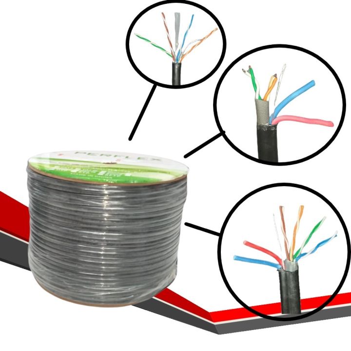 PERFLEX Integrated CAT6 UTP Outdoor Cable 8 Core and 4 core 305M High ...
