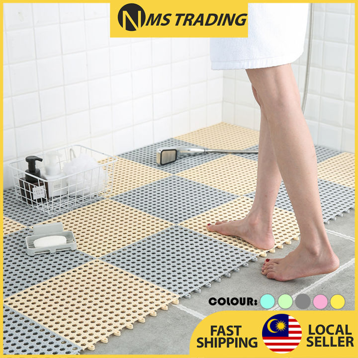Anti Slip Splicing PVC Bathroom Toilet Kitchen Floor Mat Non Slip Mat ...