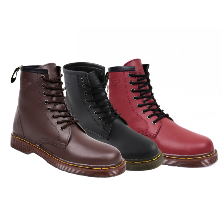 Sepatu Pria Dr Martens DM HIGH Boots Formal Kerja Shoes Boot Dokmart ...