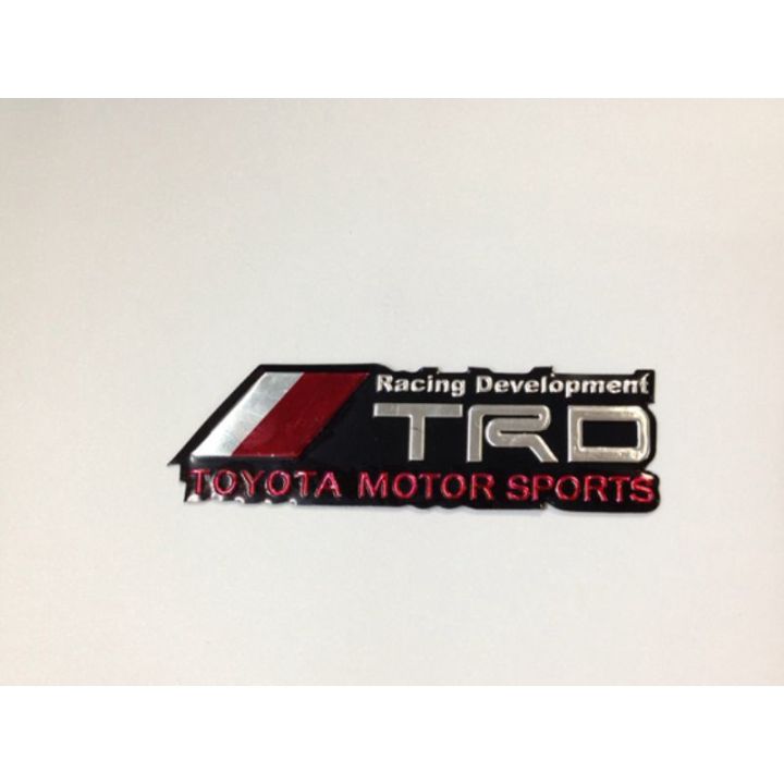 อะลูมิเนียมแต่งรถ ทรงเหลี่ยม คำว่า TRD Racing Development TOYOTA MOTOR ...