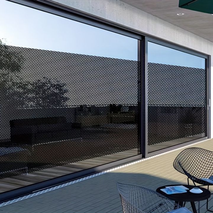 1 roll 45cmX2m Stained Glass Window Privacy Film - Non-Adhesive, UV Sun ...