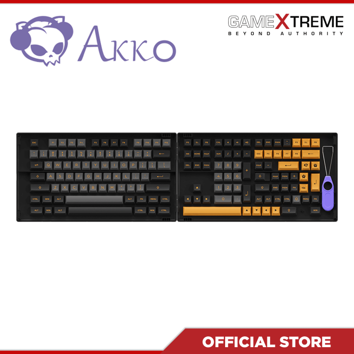 AKKO Black & Bronze PBT Keycaps Set ASA 158 Keys | Lazada PH