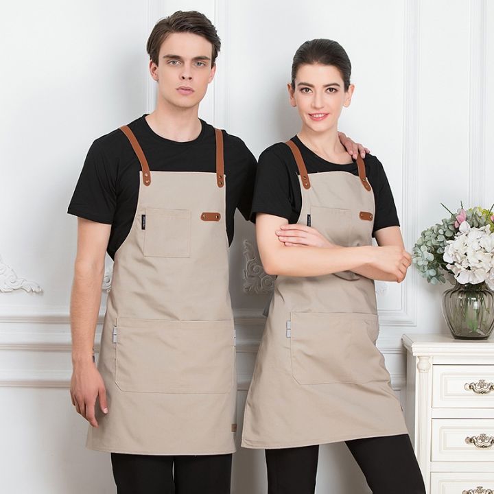 Canvas Apron Catering Cafe Staff Work Waiter Apron Kitchen Cooking Chef ...