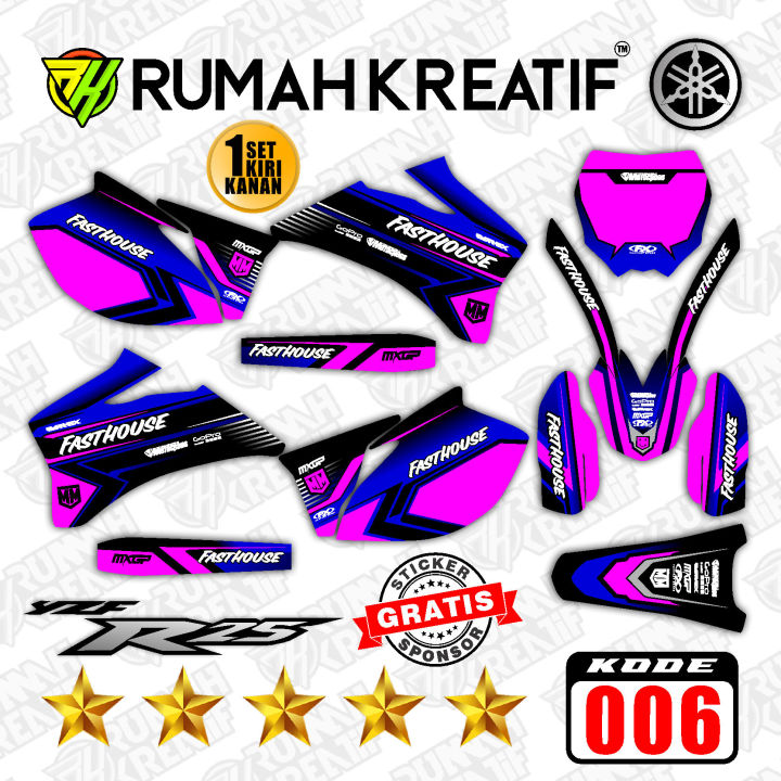 RK Juara - Decal Variasi YZF 250 TAHUN 2008-2009 - Sticker Motor ...