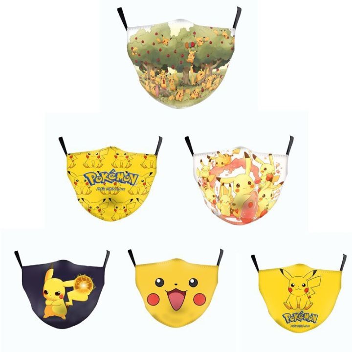 2022 Pokemon Mask Washable Dustproof Can be Reused Children Adult ...