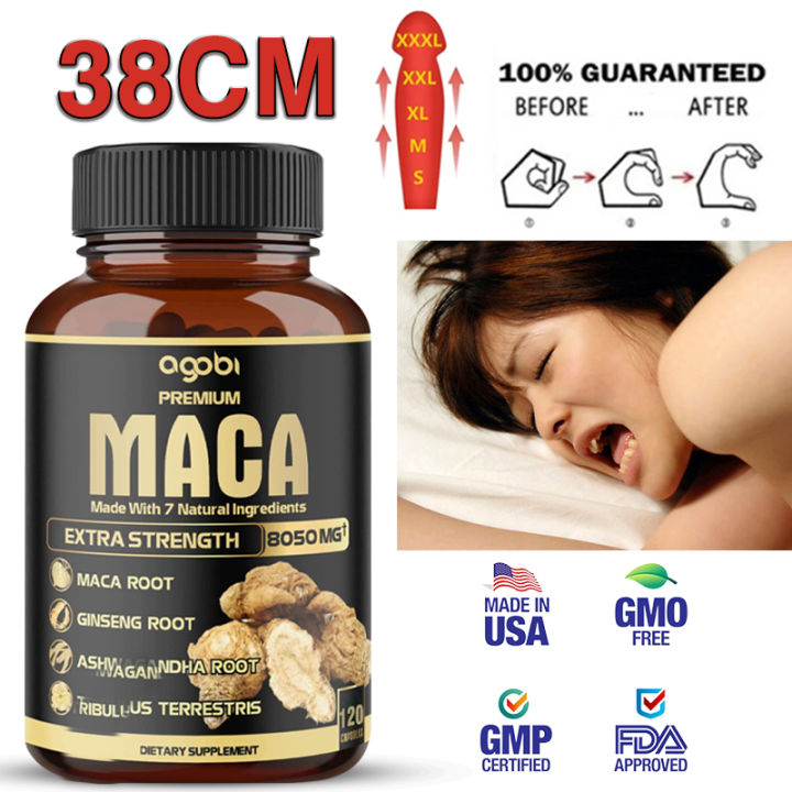 7 in 1 Premium Maca Root Capsules na may Premium Ginseng, Tribulus, at ...