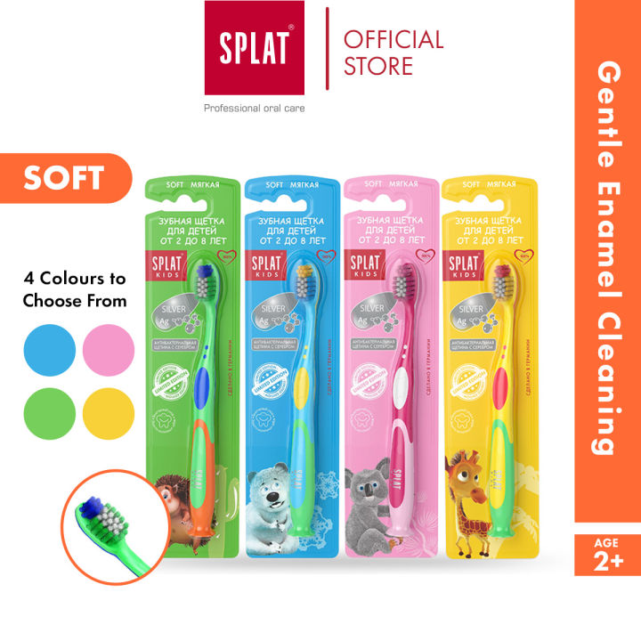 SPLAT KIDS Toothbrush (Soft), 2-8 years old | Lazada