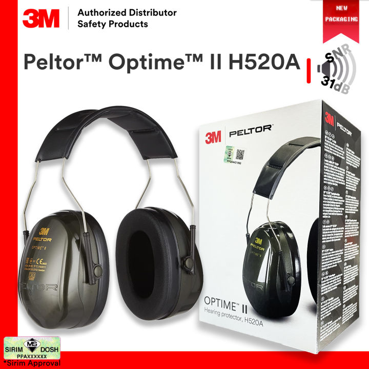 3M H520A Peltor Optime Series Over-The-Head Safety Ear Muff/ Optime 98 ...