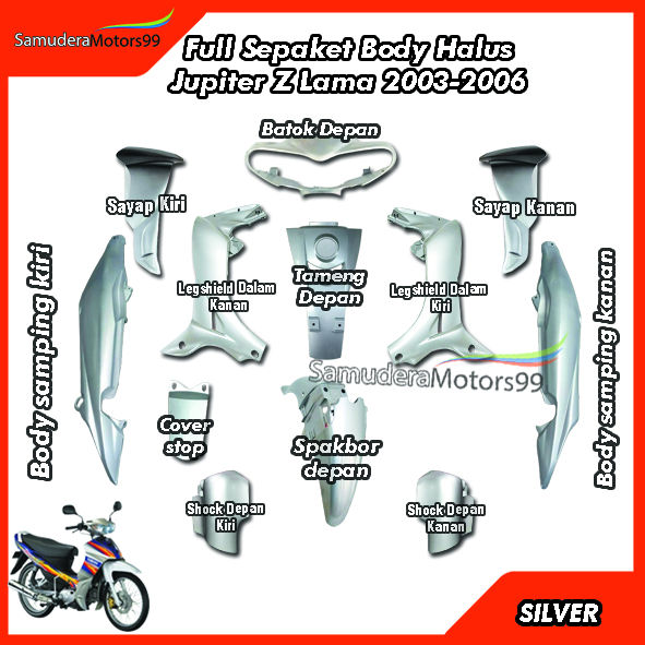 Full 1 Set Body Halus Jupiter Z Lama 2003-2006 Silver | Lazada Indonesia