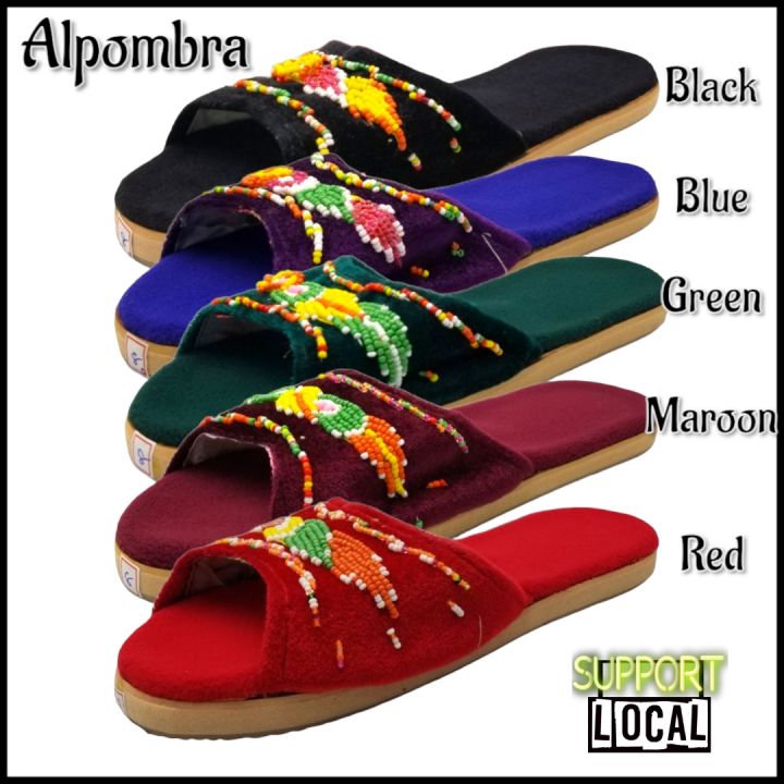 Alpombra ladies 'Open-Toe' heavy sole non-slip indoor/outdoor native ...