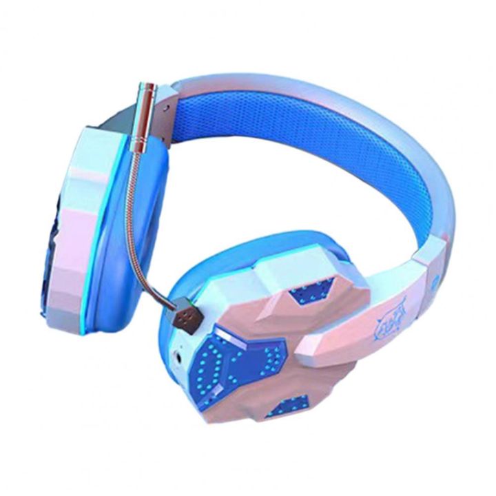 Wireless Headset Gaming Headset Surround Sound RGB Gaming Headphone ...