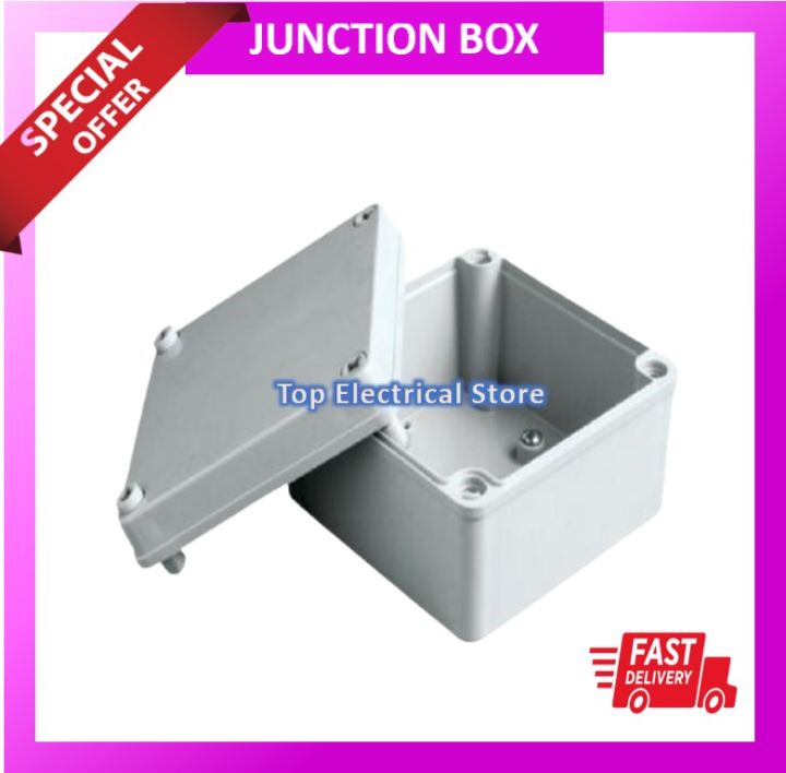 PVC ENCLOSURE BOX WEATHERPROOF IP56 JUNCTION BOX CCTV (TC) 4'' X 4'' X ...