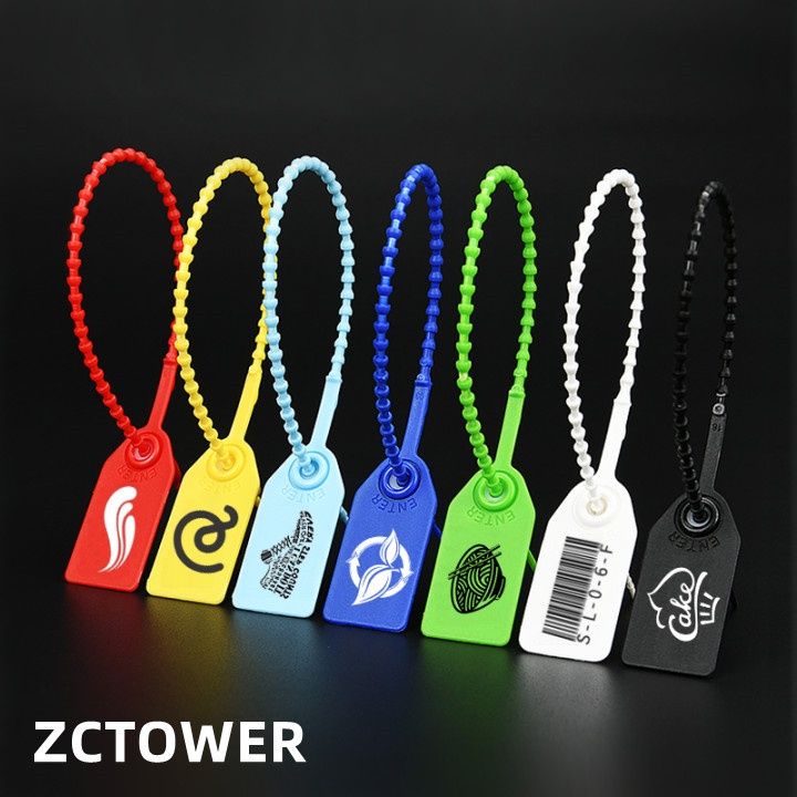 100PCS Plastic Security Seals Serial Numbered Seal Tags Tamper Proof ...