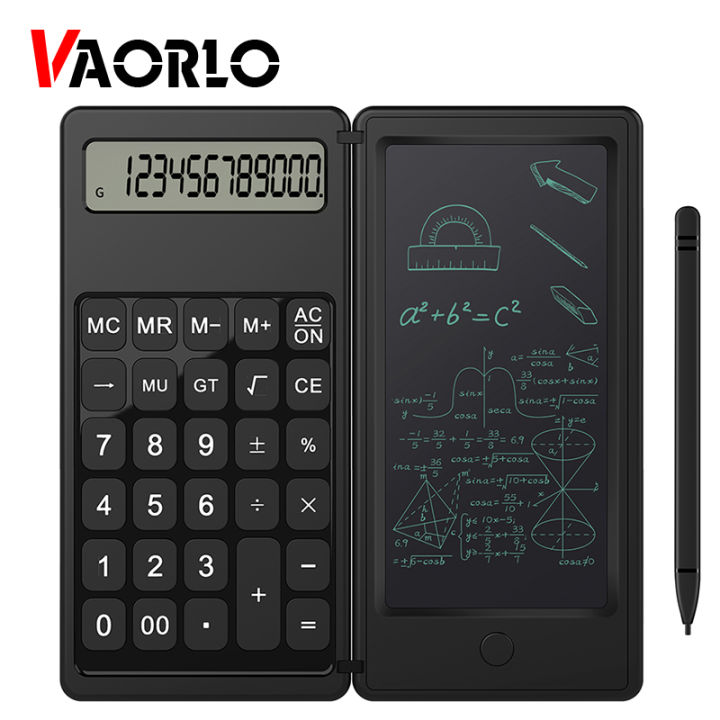 VAORLO Calculator Notepad,6 LCD Writing Tablet,Doodle Pad Drawing Board ...