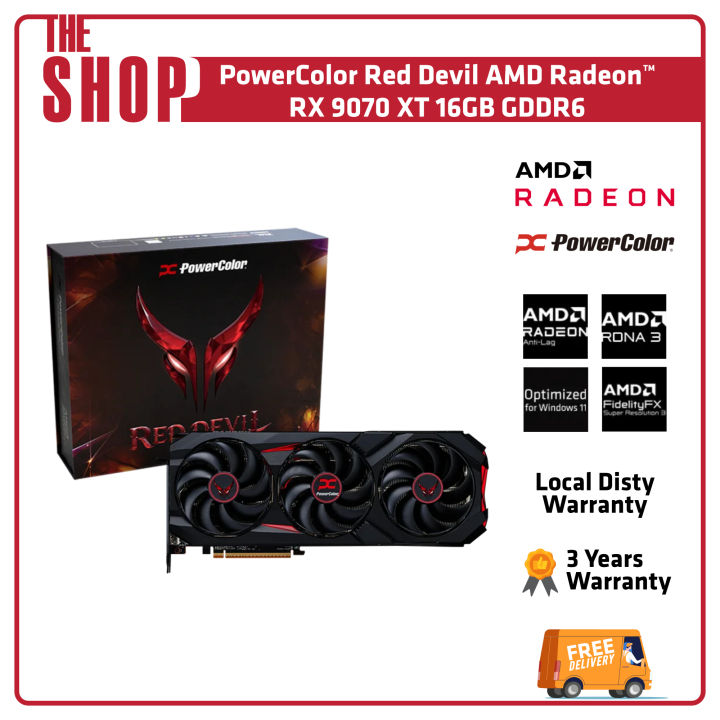 POWERCOLOR AMD RADEON RX 9070 XT - REAPER / HELLHOUND / RED DEVIL ...