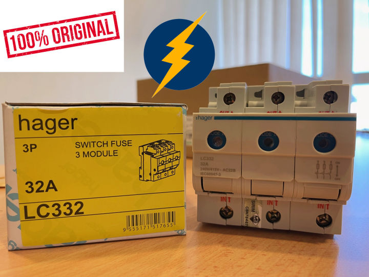 Hager LC332 32A 3P Switch Fuse Main Switch | Lazada