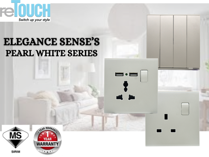 [SIRIM] Retouch Elegance Sense's Switch Socket Flat Pin / Universal ...