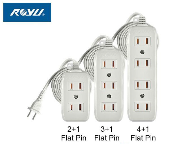 ROYU ELECTRICAL 3+1GANG/4+1GANG FLAT PIN EXTENSION CORD REDEC303 ...