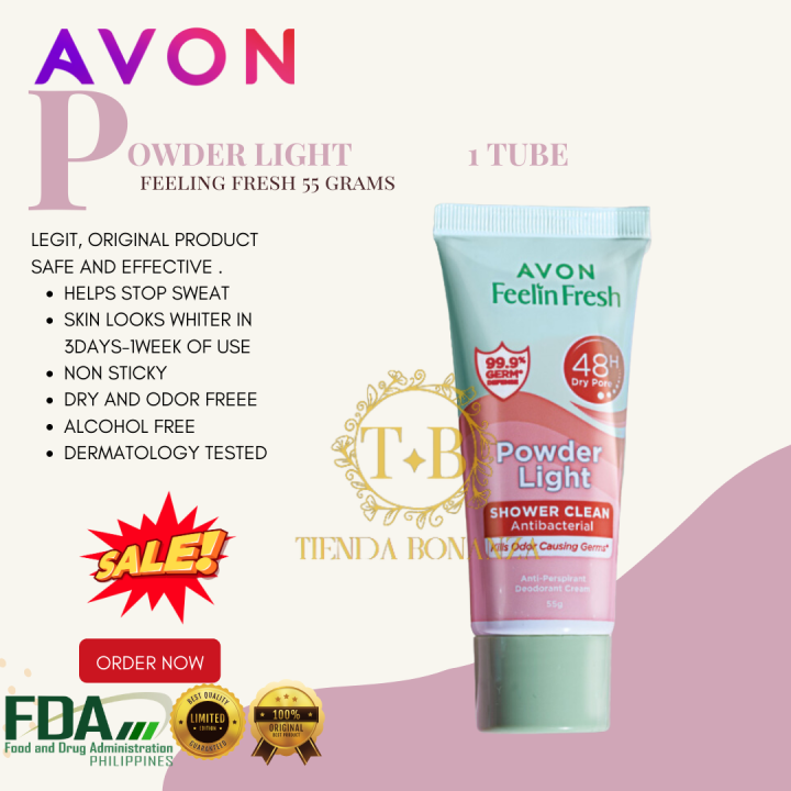 AVON Feelin Fresh Powder Light Quelch 55g ( 1 TUBE ) | Lazada PH