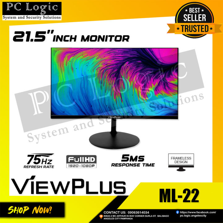 VIEWPLUS ML-22 | 21.5" INCH | 75HZ I 1920X1080 | FLAT MONITOR | Lazada PH