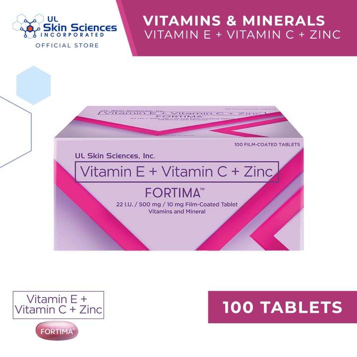 Fortima (Vitamin C + Zinc + Vitamin E) 100s Box | Lazada PH