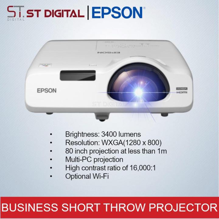 Epson EB-535W Short Throw WXGA 3LCD Projector EB535W EB535 EB-535 ...