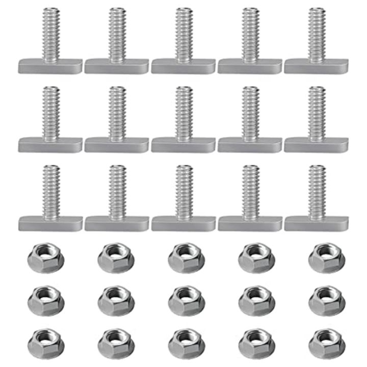 15Pcs T Slot Bolt Replacement Parts M8 X 20 Screws, A2-70 Rail Track ...