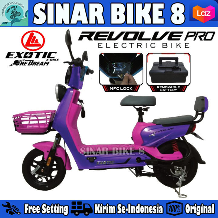 Sepeda Listrik EXOTIC REVOLVE PRO 500 Watt BY PACIFIC Electric E Bike ...
