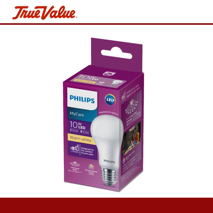 Philips LED Bulb Gen8 E27 10-Watts Warm White | Lazada PH