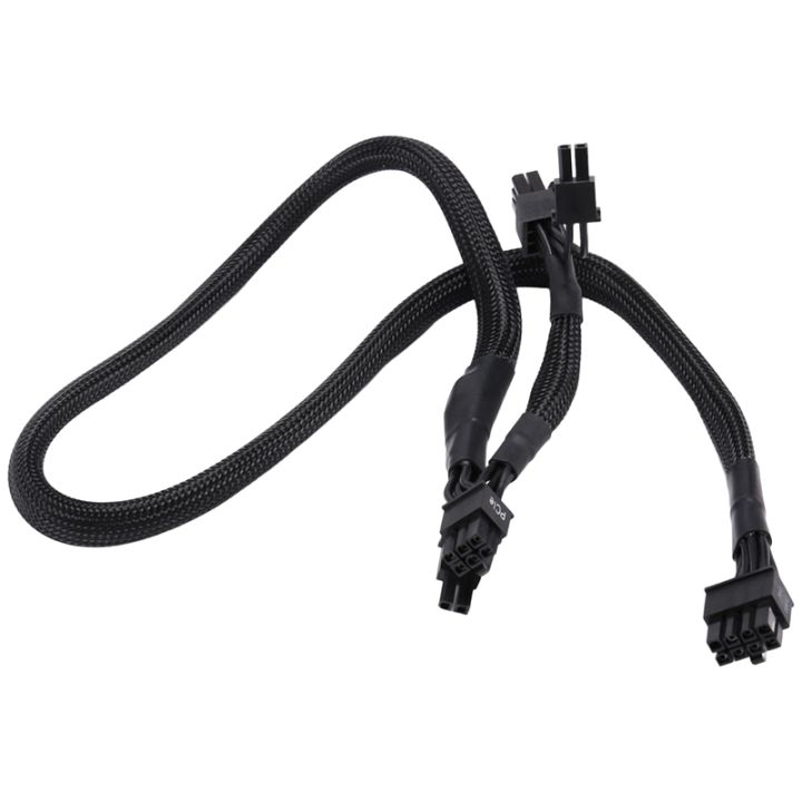 (CRTI) PCI Express 8Pin To Dual 6+2Pin Power Supply Cable PCIe 8 Pin 1 ...